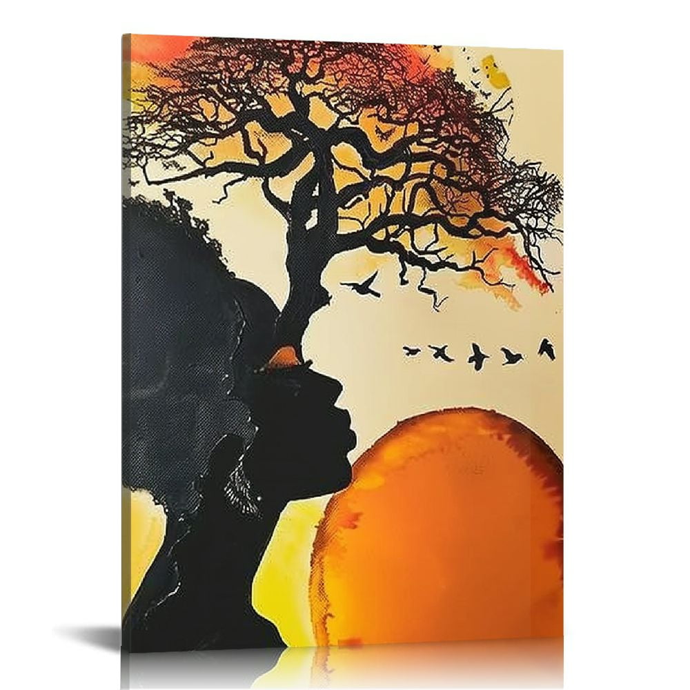 PRATYUS Framed African American Wall Art African Woman Posters Canvas ...