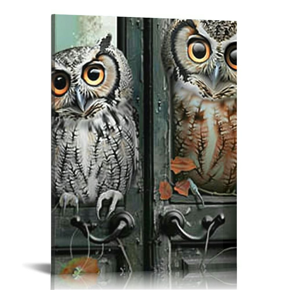PRATYUS Funny Owl Bathroom Decor Wall Art Black And White Owl Bathroom ... PRATYUS Funny Owl Bathroom Decor Wall Art Black And White Owl Bathroom ...