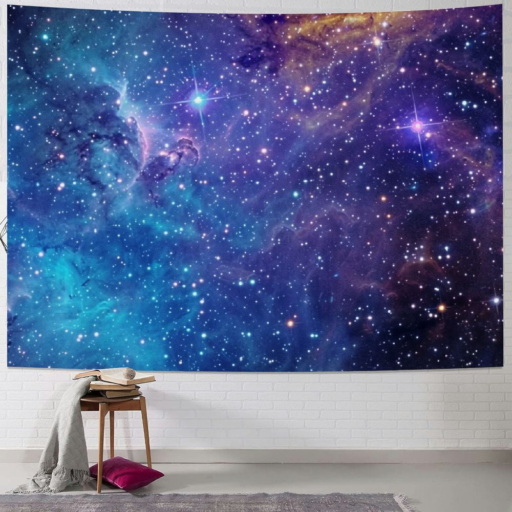 PRATYUS Galaxy Tapestry Blue Starry Sky Tapestry Universe Space ...
