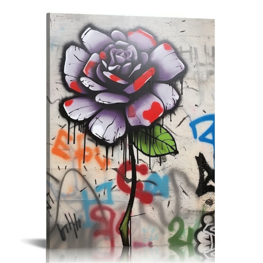 PRATYUS Graffiti Canvas Wall Art, Street Graffiti Canvas Wall Art ...