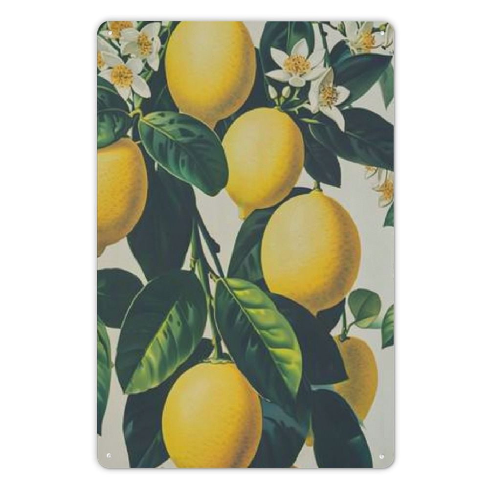 PRATYUS Lemon Plant Wall Art Lemons Wall Art Retro Lemons Poster For ...