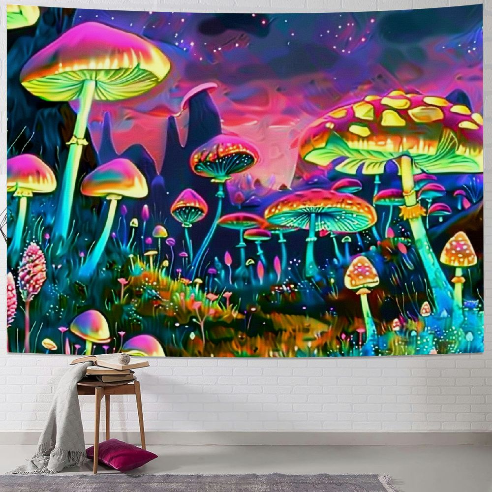 PRATYUS Mushroom Tapestry Colorful Tapestries for Bedroom Aesthetic ...