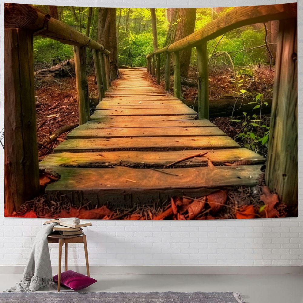 PRATYUS Office Background Room Divider Decor Tapestry,Natural Scenery ...