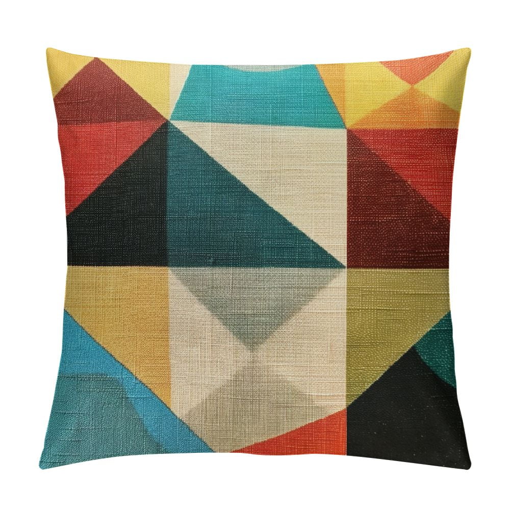 PRATYUS Outdoor Throw Pillow Covers Boho Colorful Fun Mid Century ...
