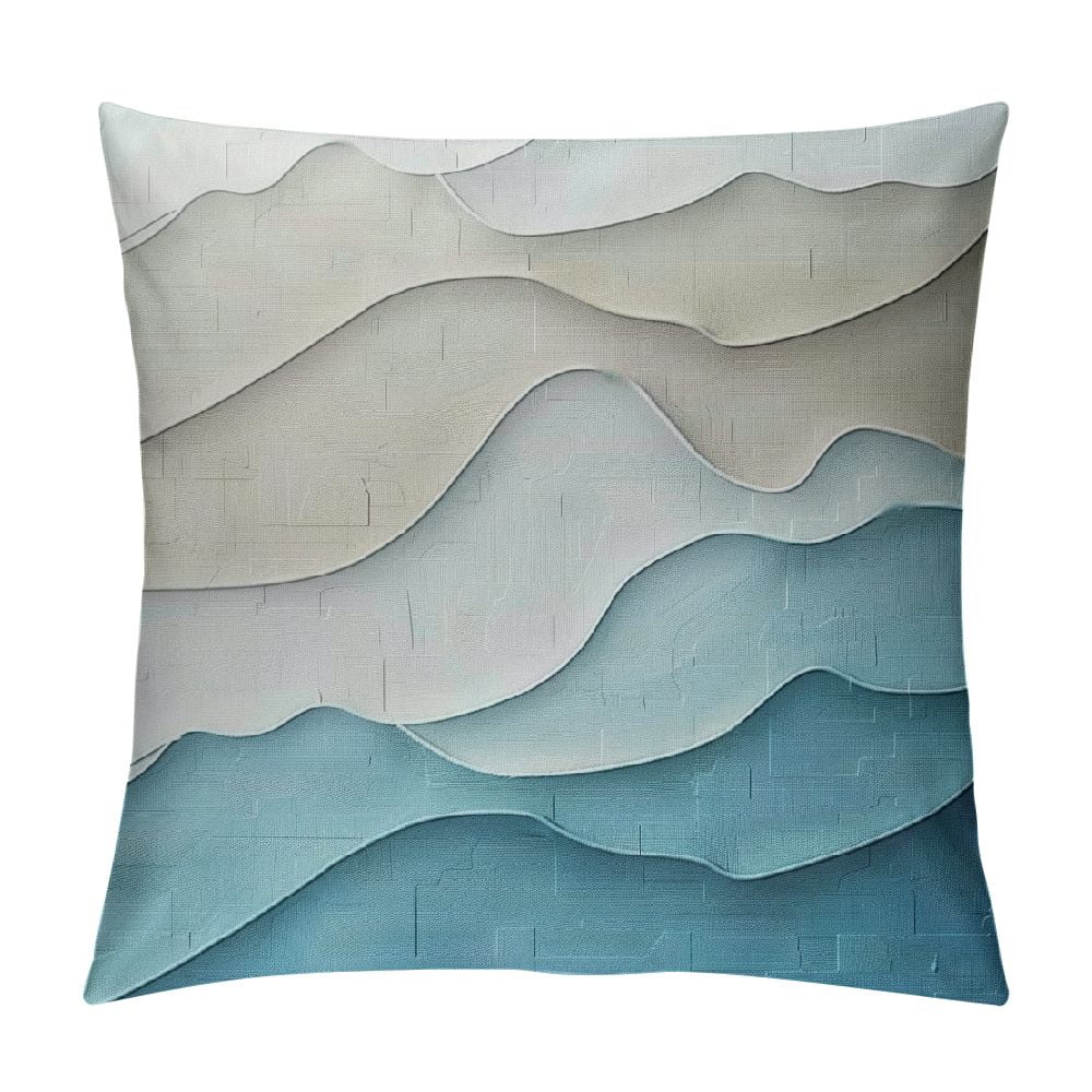PRATYUS Pillow Covers Teal Blue Modern Geometric Throw Pillow Covers ... PRATYUS Pillow Covers Teal Blue Modern Geometric Throw Pillow Covers ...