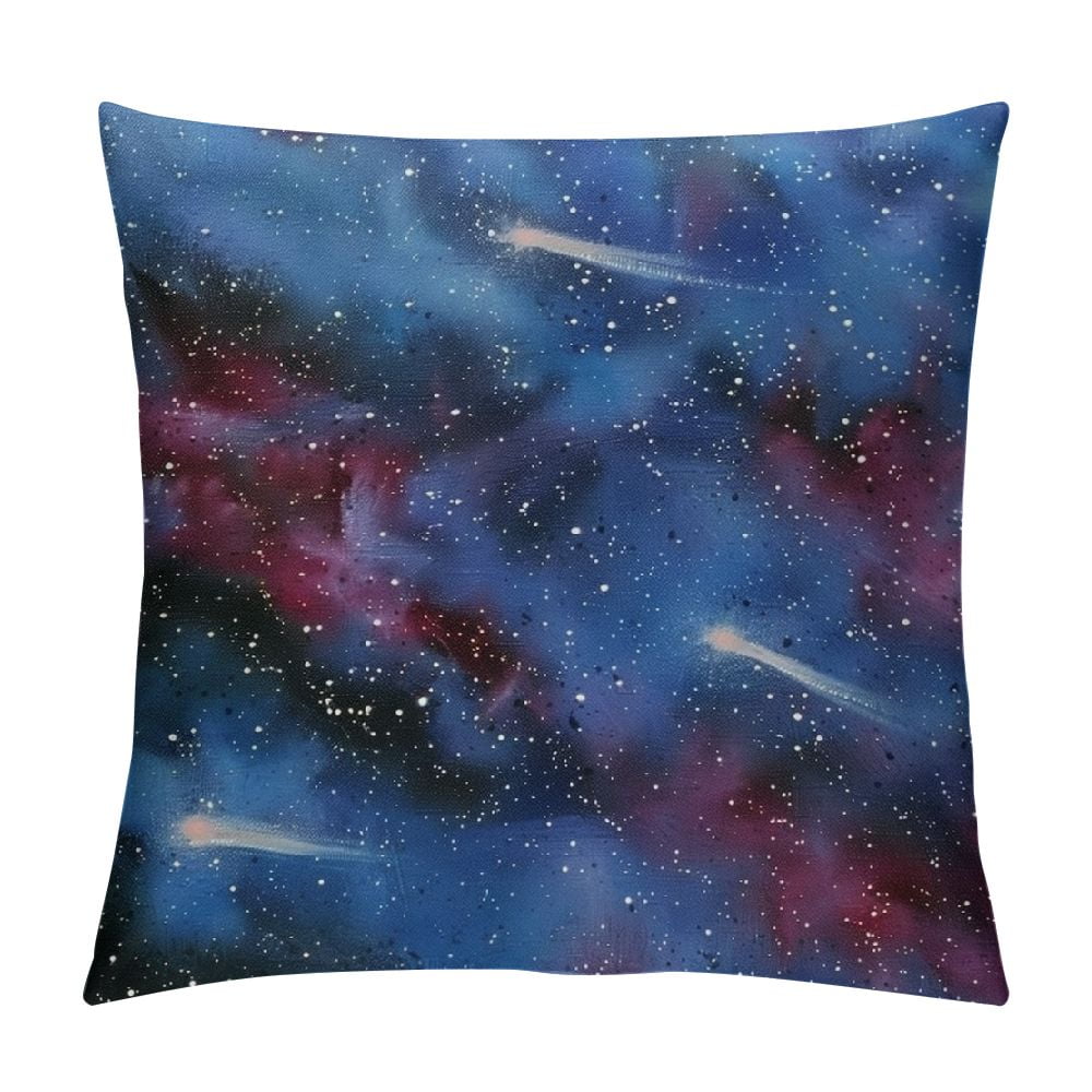 PRATYUS Space Throw Pillow Cushion Cover, The Sky Stardust Meteor ...