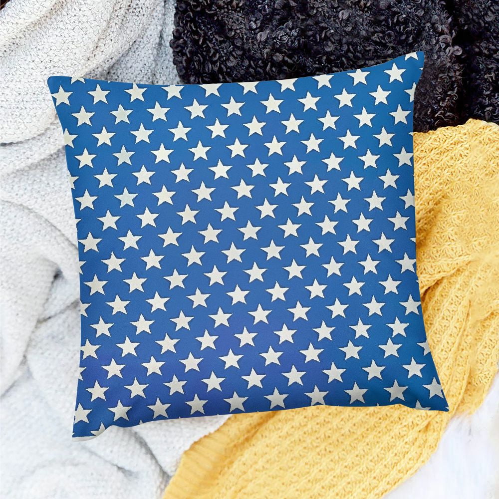PRATYUS Stars Bridget Riley Silk Screen Pillow Covers for Home Sofa ...