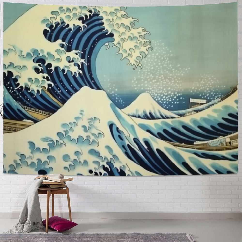 PRATYUS Tapestry Wall Hanging Tapestries The Great Wave Off Kanagawa ...