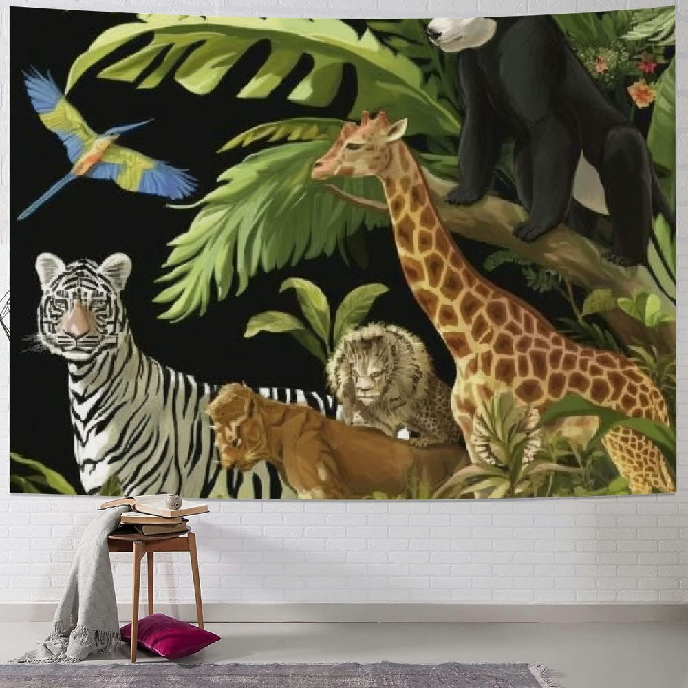 PRATYUS Tropical Tapestries Wall Hanging Rainforest Backdrop Jungle ...