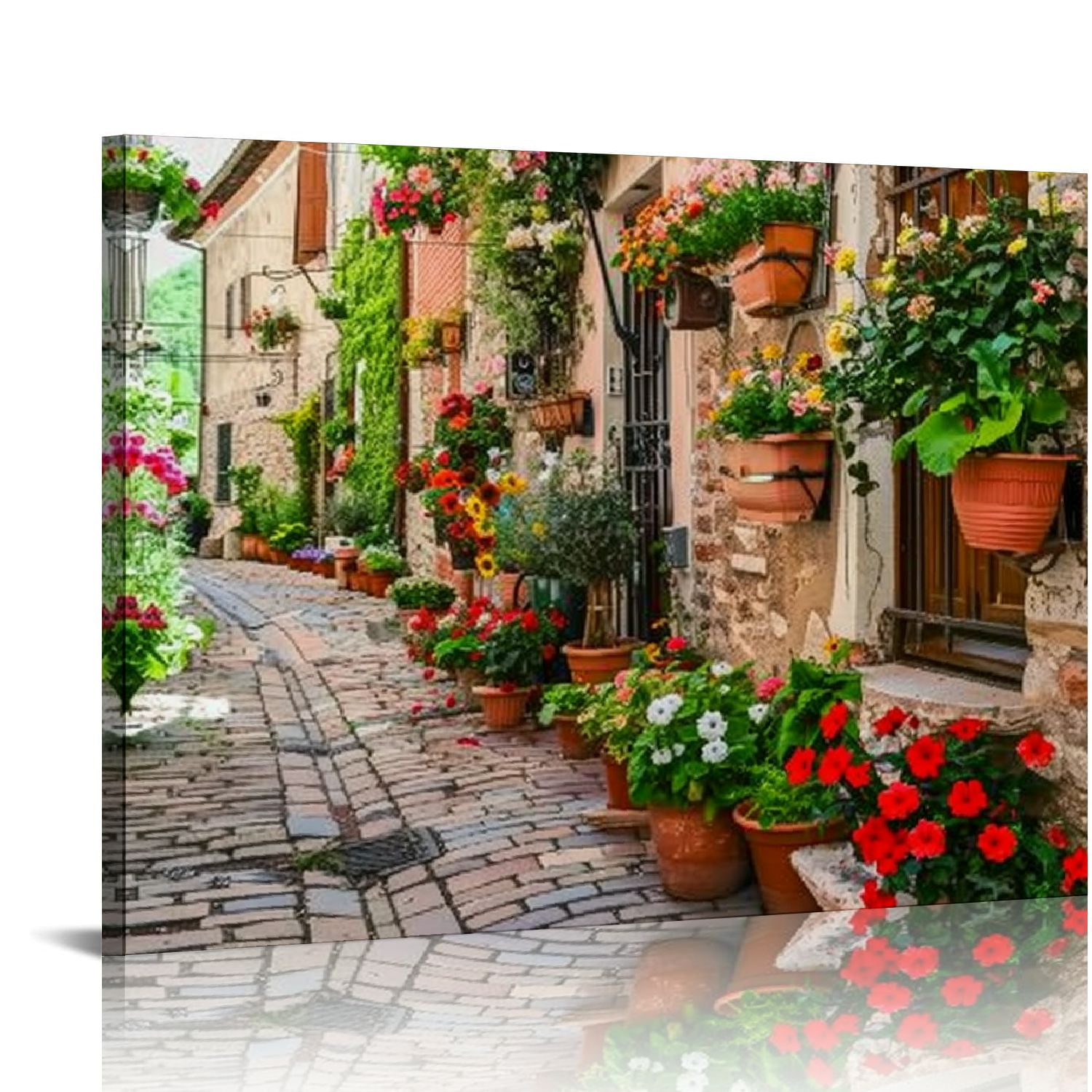 PRATYUS Tuscan Wall Art Decor, Italy Window View Paintings Nature ...