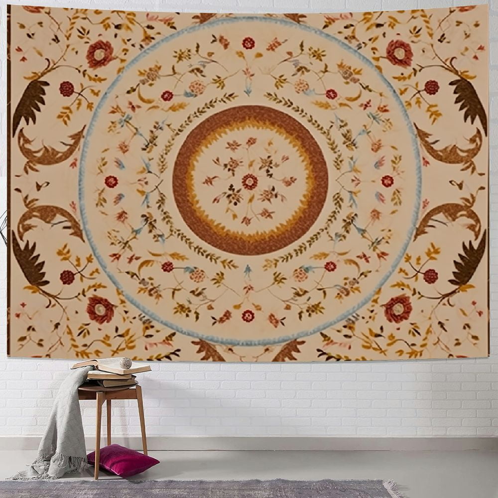 PRATYUS Wall Tapestry Bohemian - Floral Vine Wall Hanging Celestial Sun ...