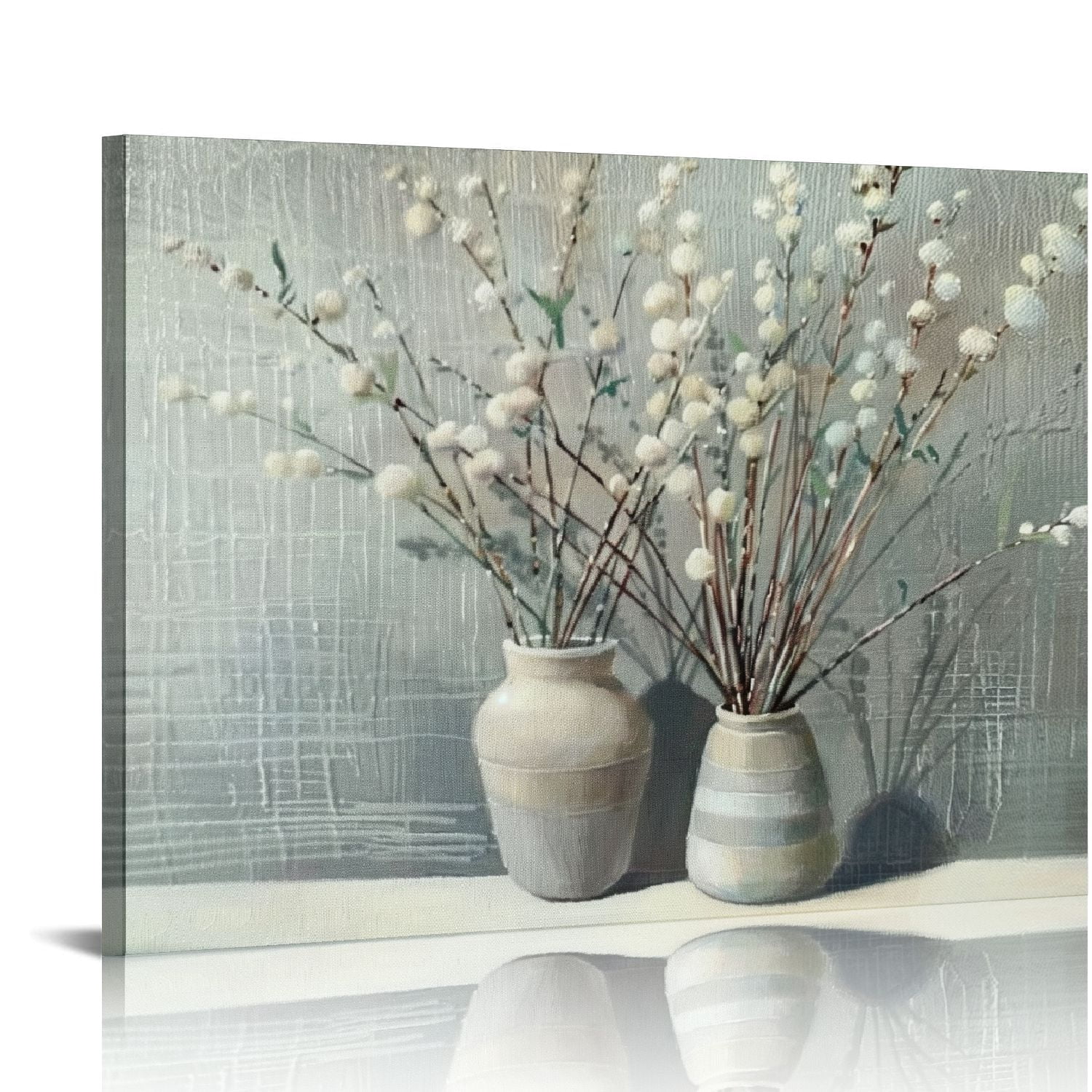 PRATYUS Willow Still Life Canvas Wall Art, Proudly Made in USA,Design ...