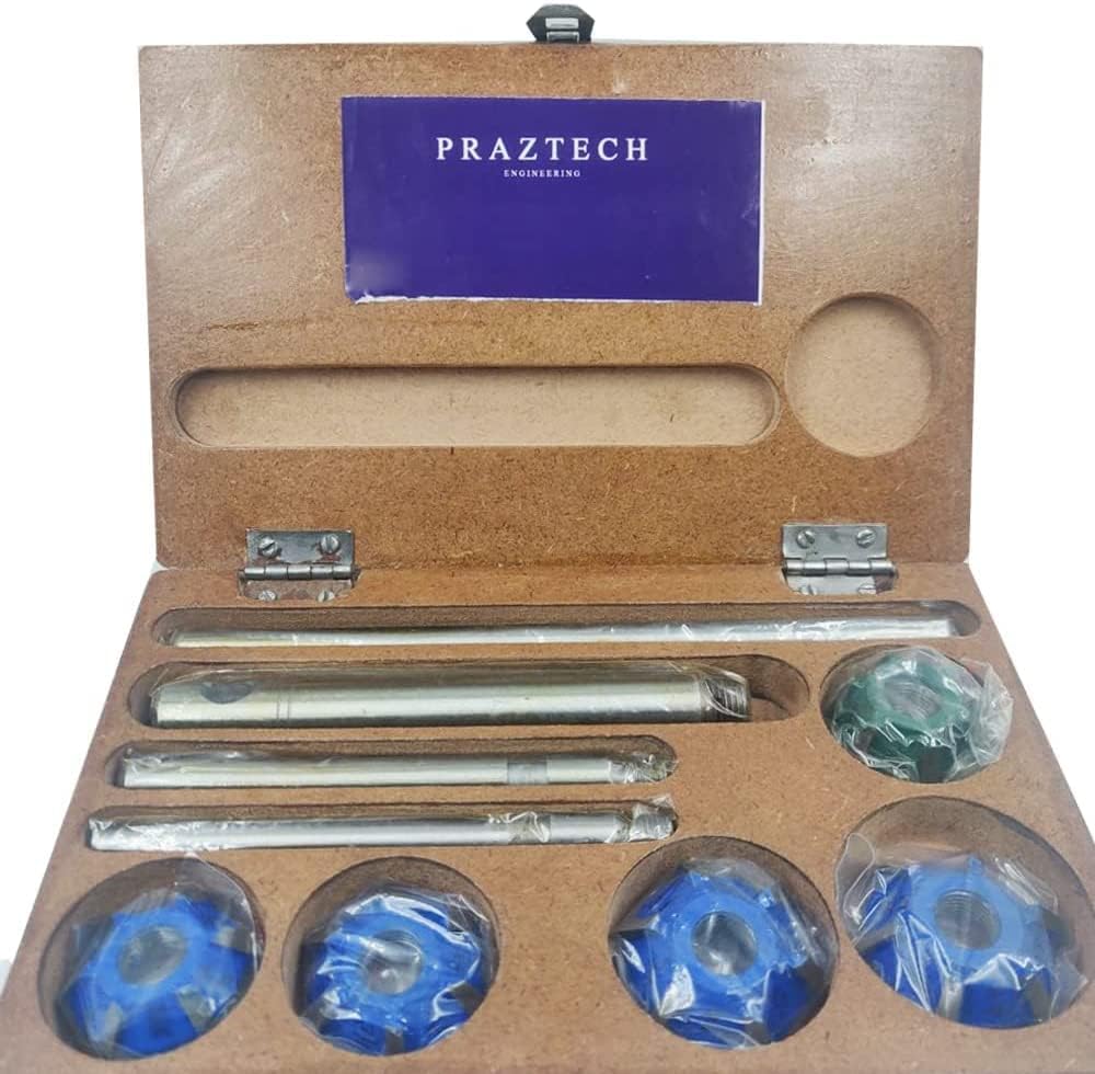 PRAZTECH® Carbide Tip Valve Seat & Face Cutters Set, 5 pcs Cutters ...