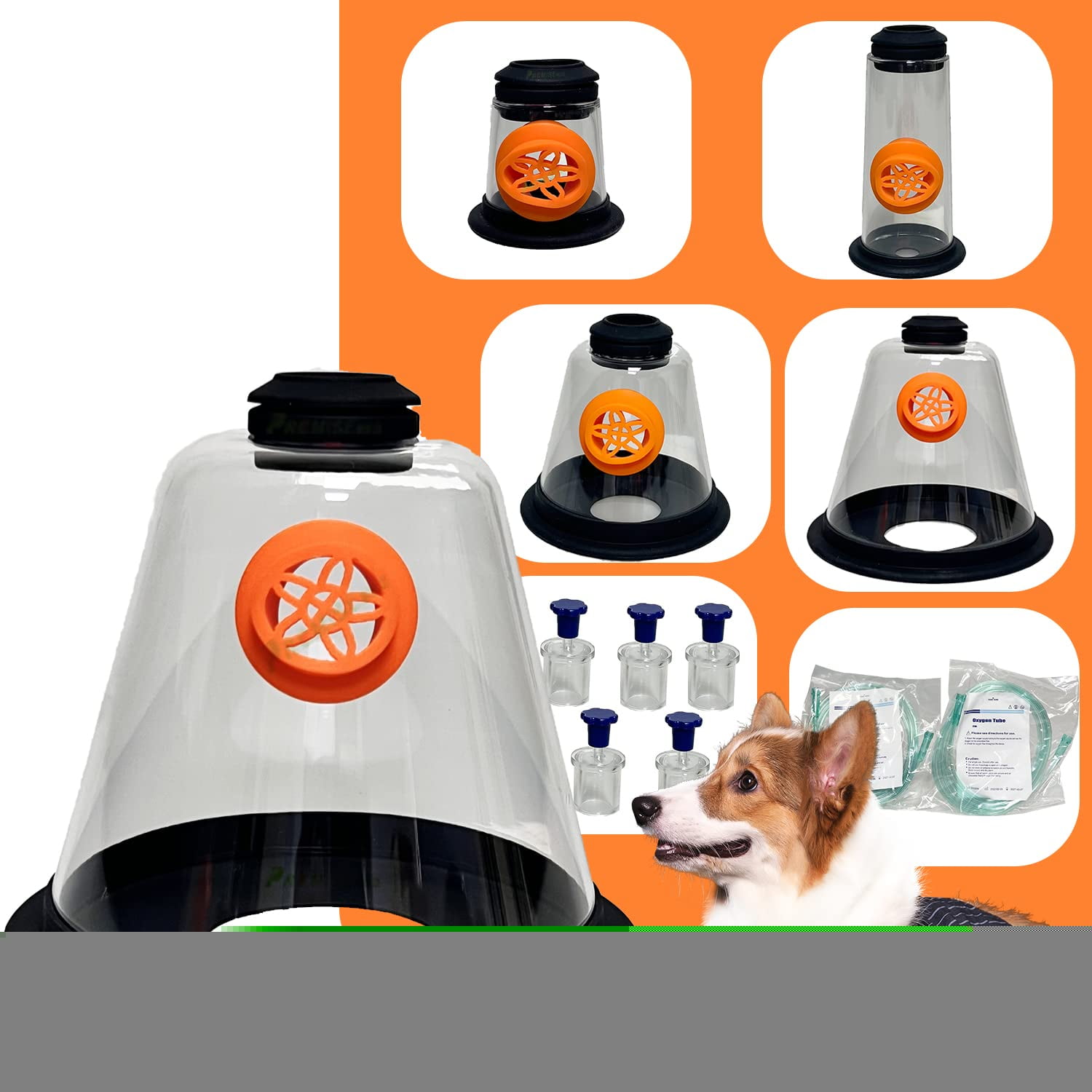 PRCMISEMED Pet Oxygen Mask AIF4 - Veterinary Designed Breathing Aid for ...