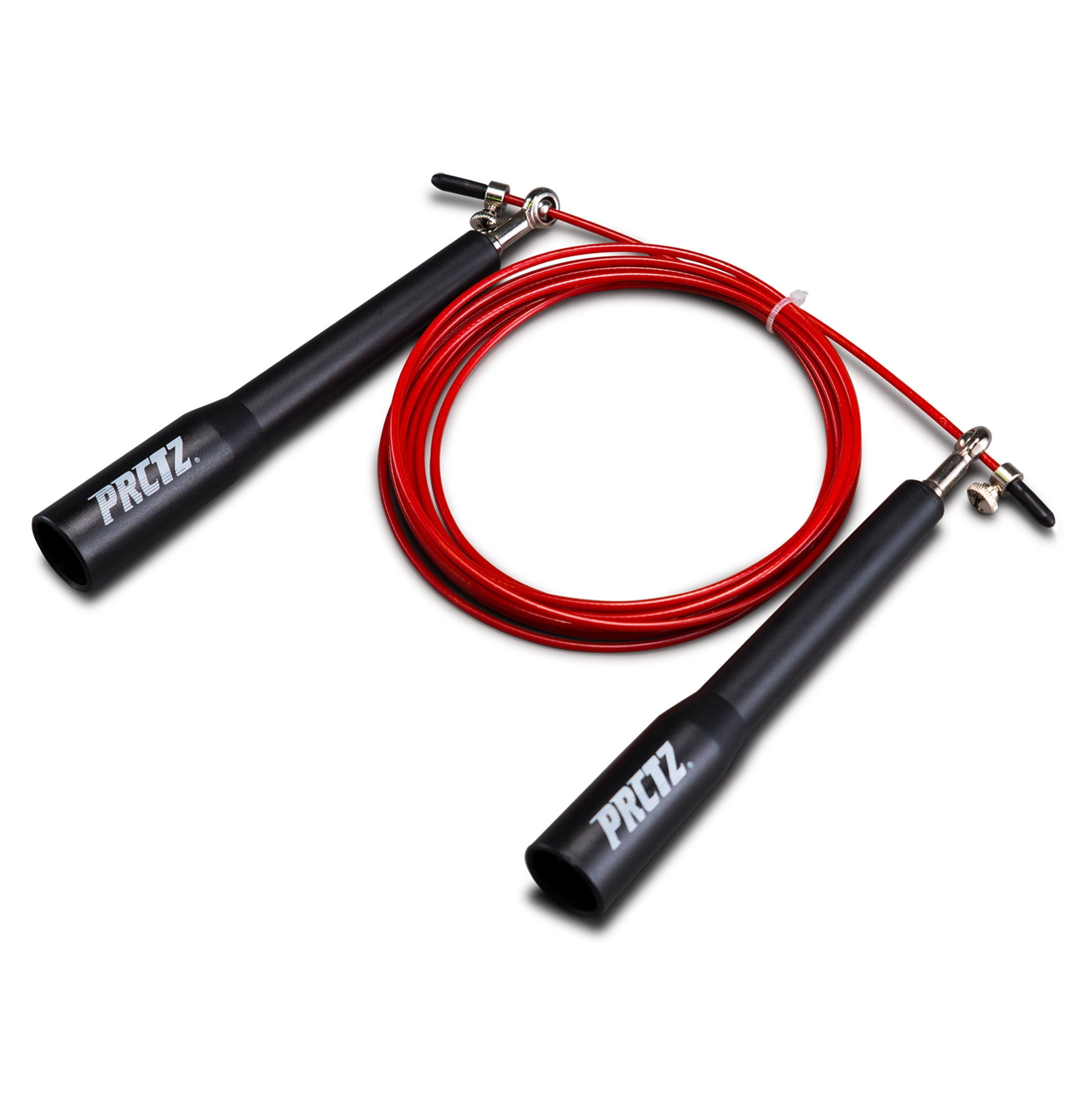 PRCTZ 10ft Cable Jump Rope Lightweight Handles Red for Cardio Fitness ...