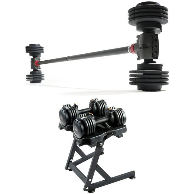 PRCTZ Modular Weight Training Barbell, Adjustable Dumbbell to Barbell ...