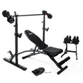 Free Shipping! PRCTZ Homegym Bundle: Olympic Weight Bench, Squat Rack ...