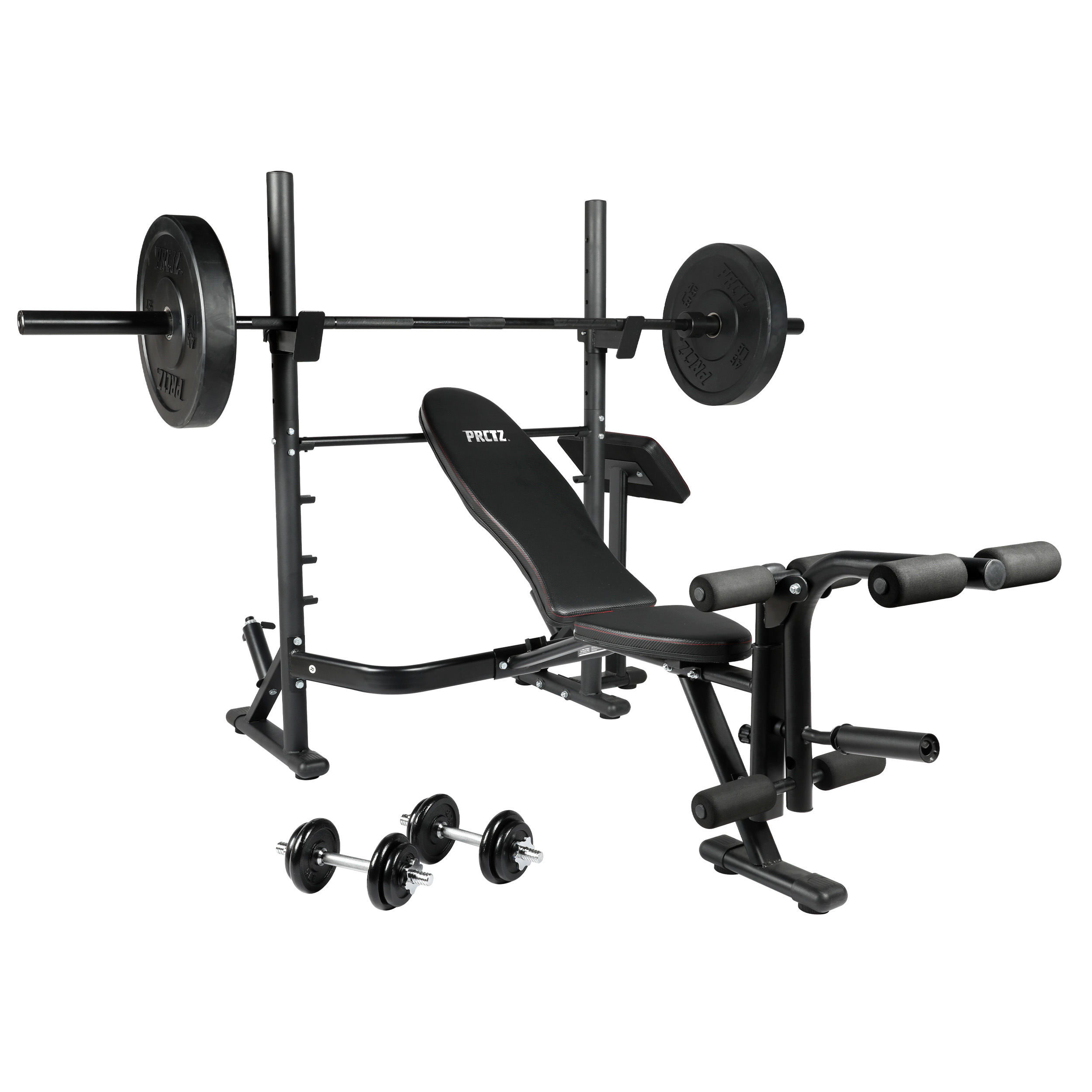 Cap Barbell 100 lb Cast Iron Hex Dumbbell Weight Set with Rack, Black ...