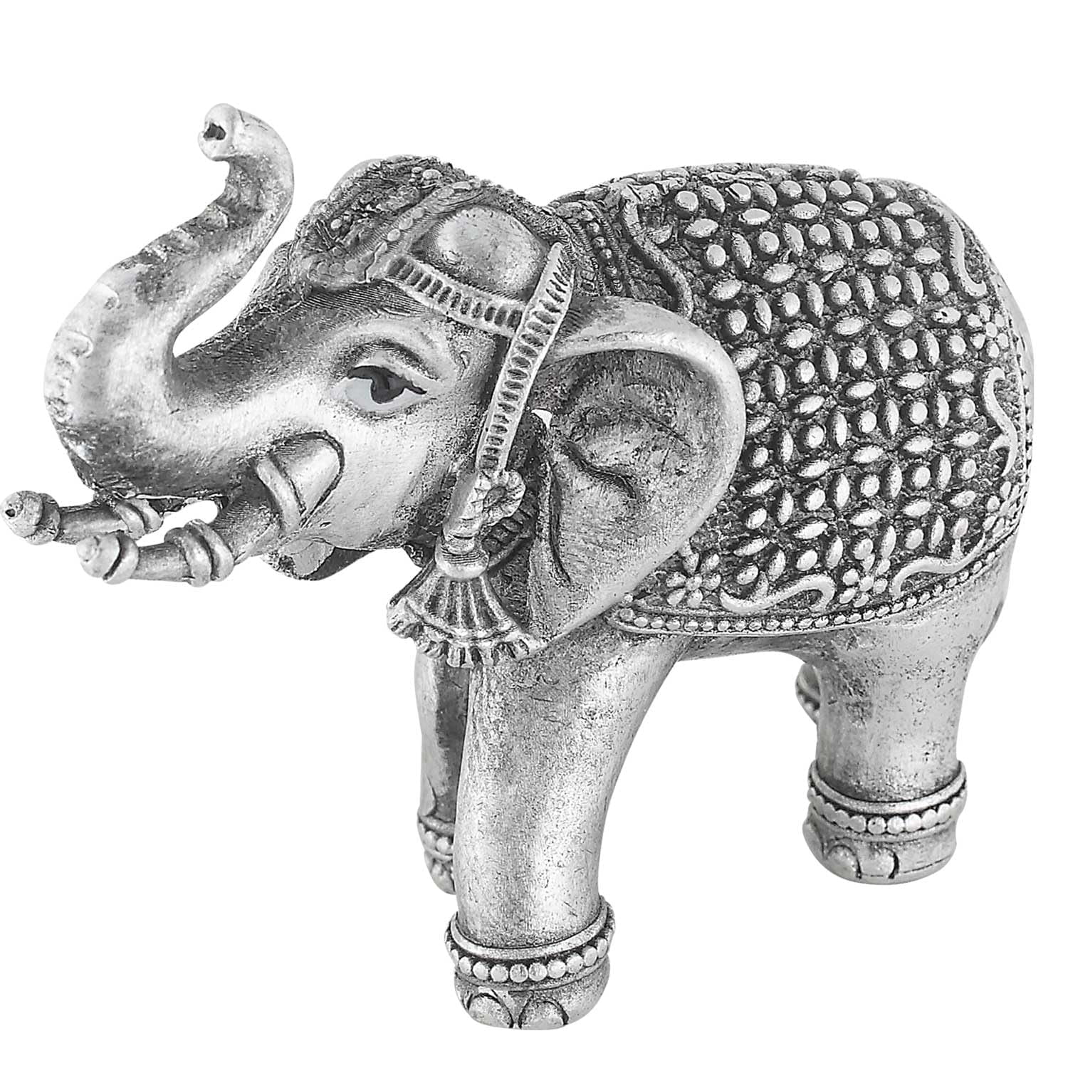 PRD CARATCAFE Silver 925 Elephant Idol Hathi for Pooja Vastu Dosh Home ...