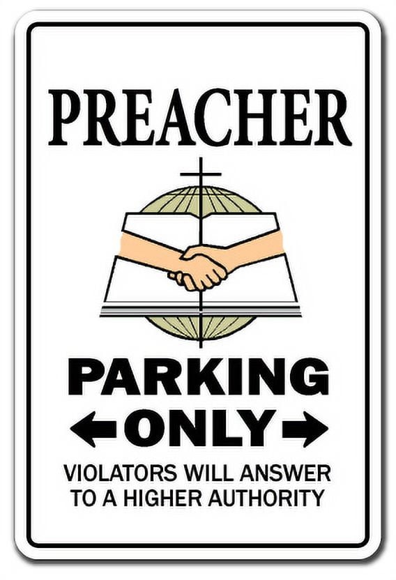 PREACHER Aluminum Sign baptist preacher's Aluminum Signs minister ...