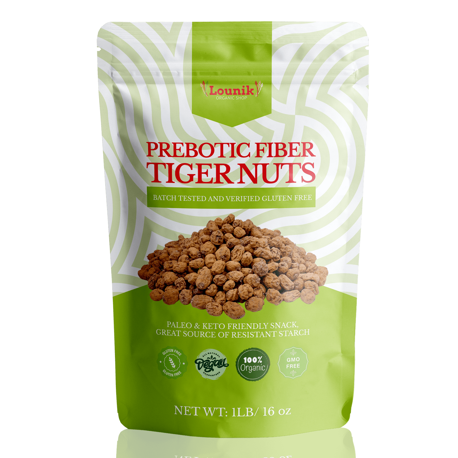 PREBOTIC FIBER TIGER NUTS-16oz - Walmart.com