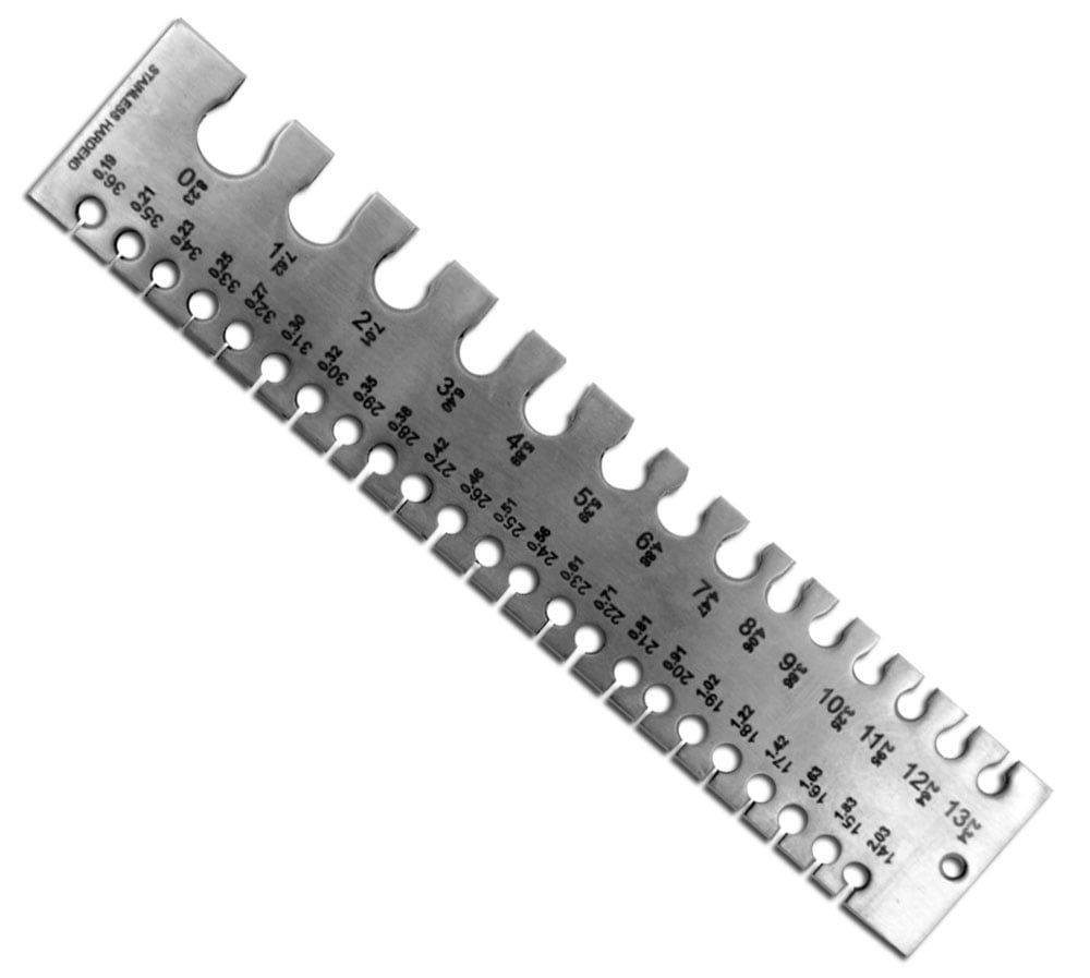 PRECISE Wire/Sheet Gauge 0 to 36 Gauge 0.19mm - 8.23mm Measuring Range ...