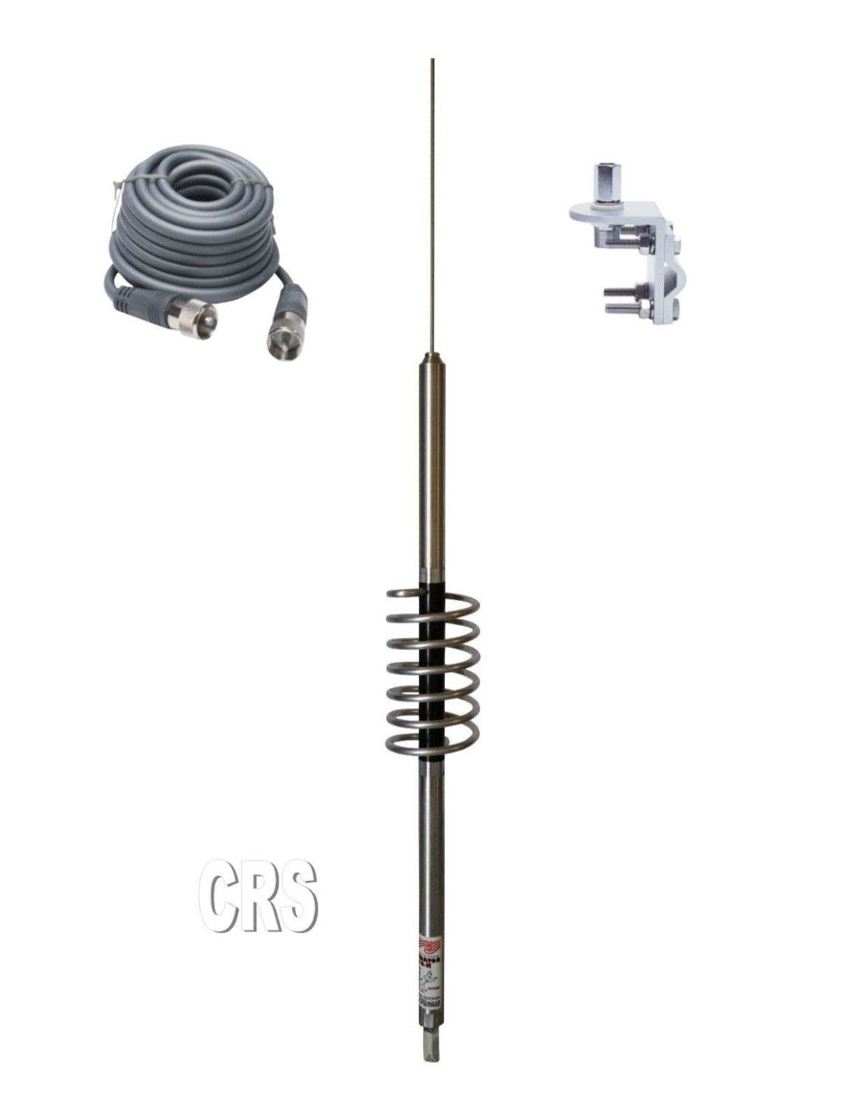 PREDATOR 10K K-1-9 COWTOWN CB, HAM ANTENNA,18ft RG8X COAX,RV1 BRACKET ...