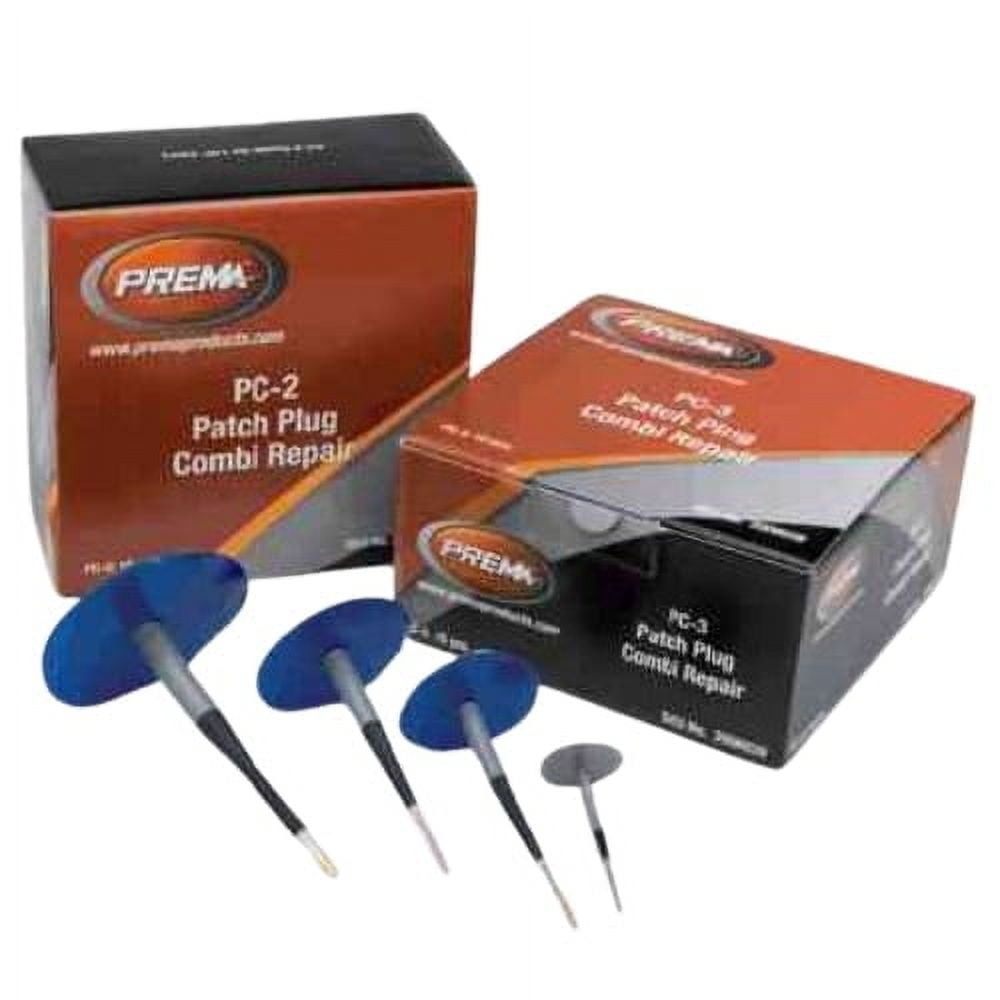 PREMA PC-2 Combi 1/4-in Tire Repair Units w/ Wire Lead - Box of 15 ...