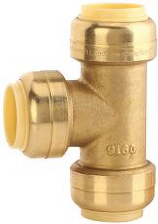 PREMIER® BRASS PUSH-FIT TEE, 1/2 IN., LEAD-FREE per 6 Each - Walmart.com
