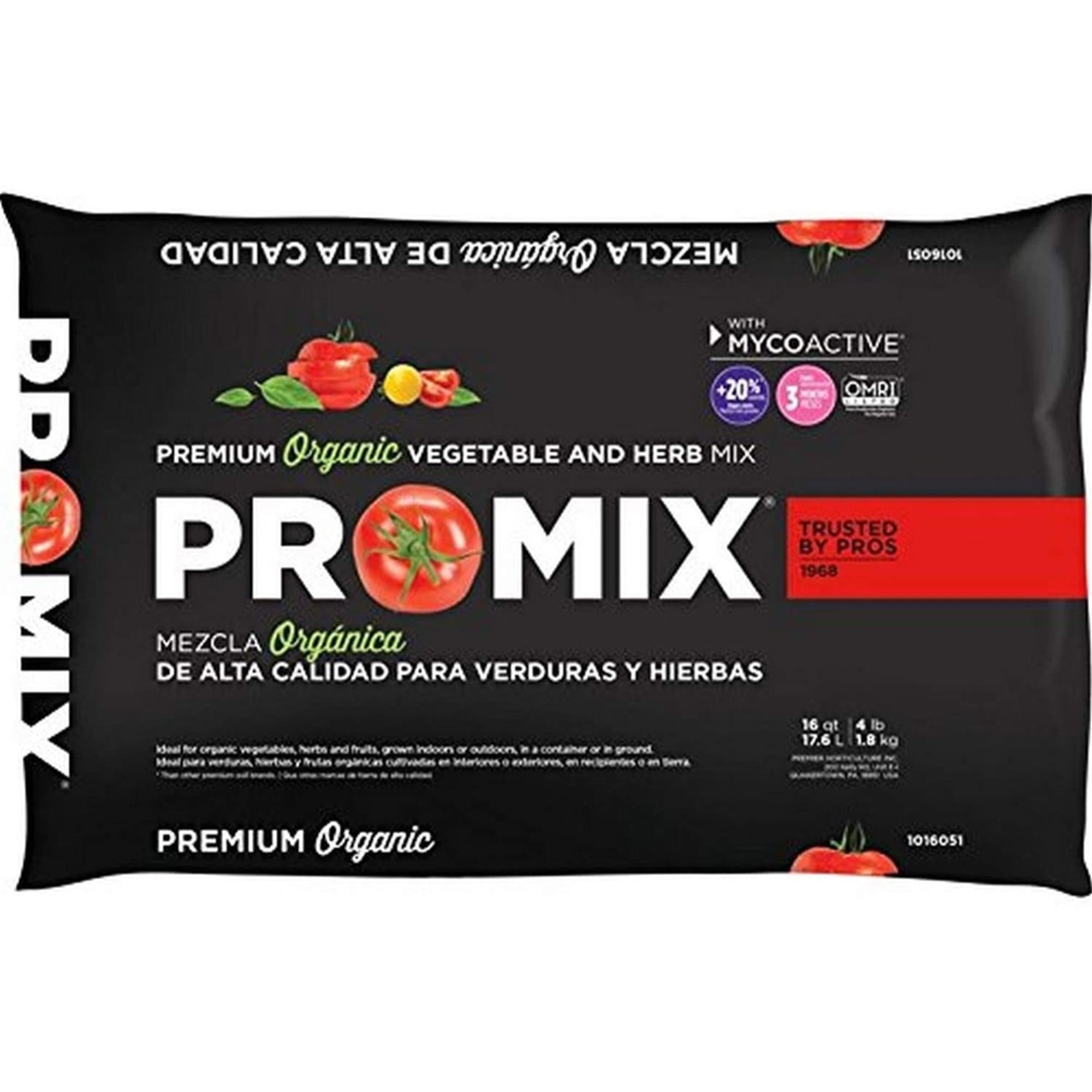 PREMIER HORTICULTURE PRO-MIX Organic Vegetable & Herb Mix with ...