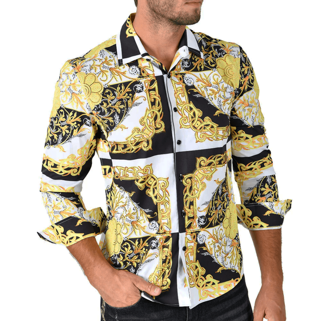 PREMIERE SHIRTS: BLACK/GOLD LEAF - Walmart.com