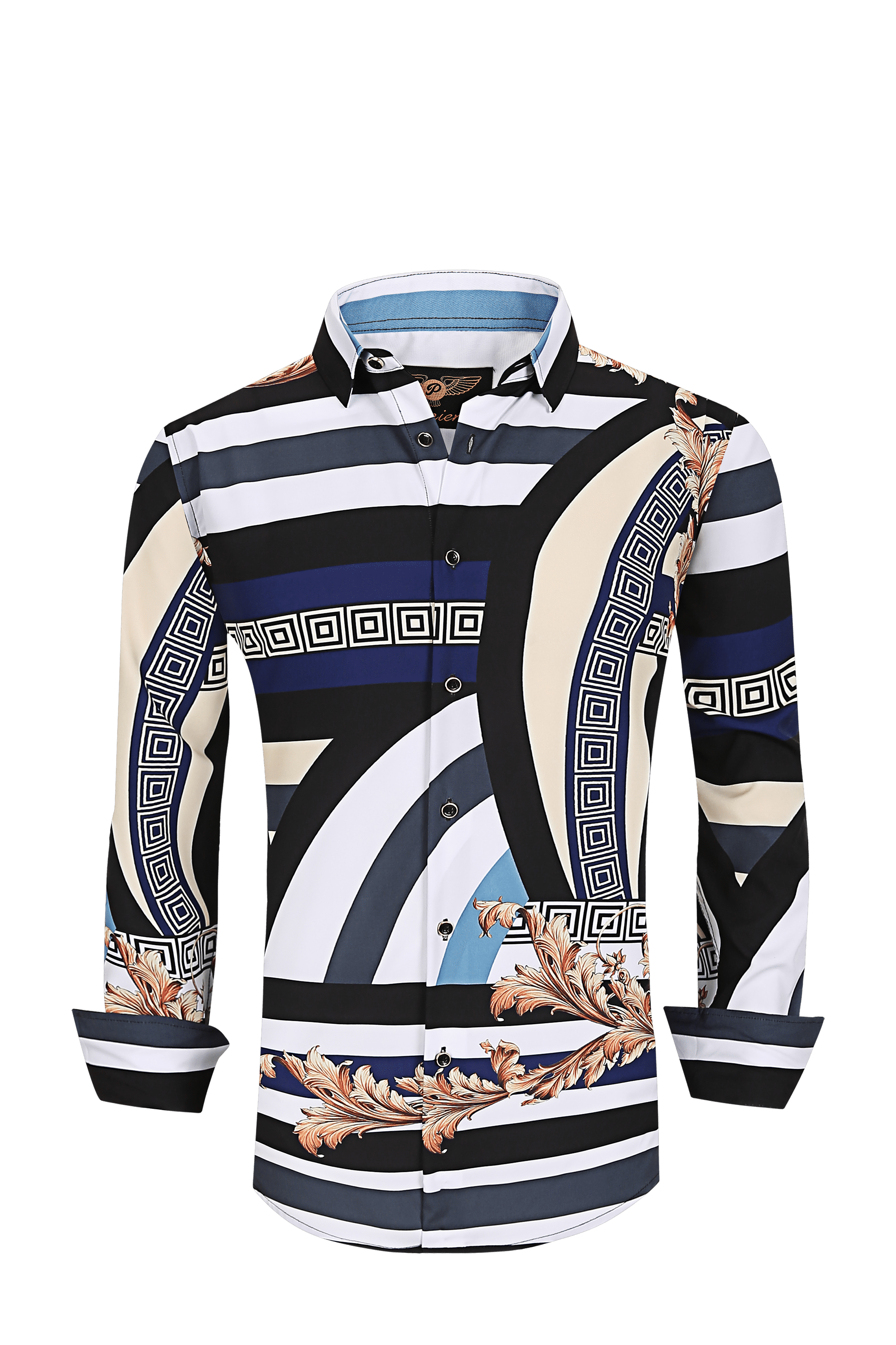 PREMIERE SHIRTS: GOLD/BLUE LEAF - Walmart.com