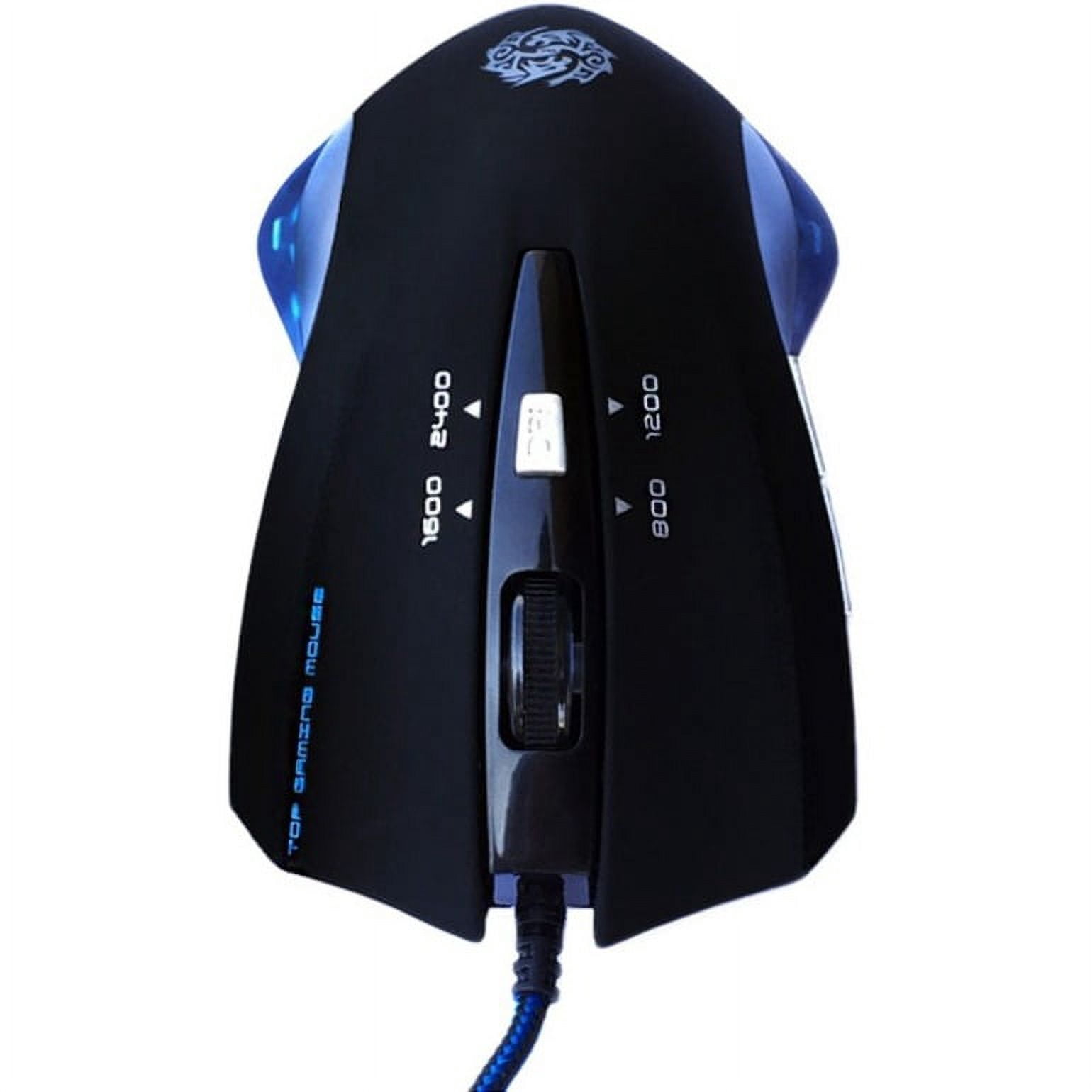 5-Button Wired USB Gaming Mouse Optical Scrolling Wheel Mouse Blue LED ...