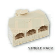 Uxcell RJ11 6P4C Telephone Splitter, 1 Male to 4 Female Plug-and-Play ...