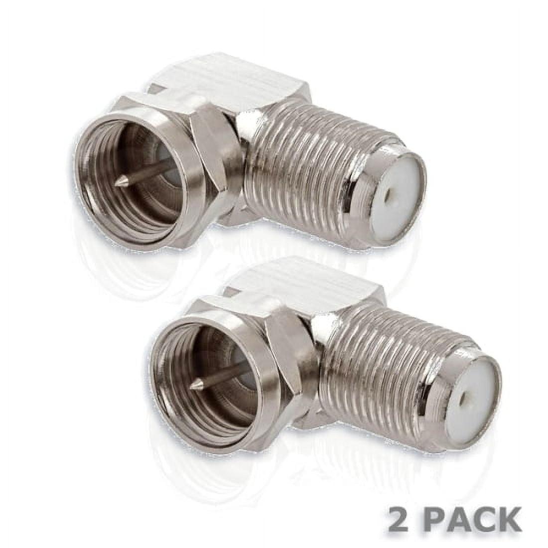 PREMISA F-TYPE Right Angle Cable Connector with 2 Pack - Walmart.com
