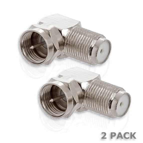 PREMISA F-TYPE Right Angle Cable Connector with 2 Pack: TV Accessories ...