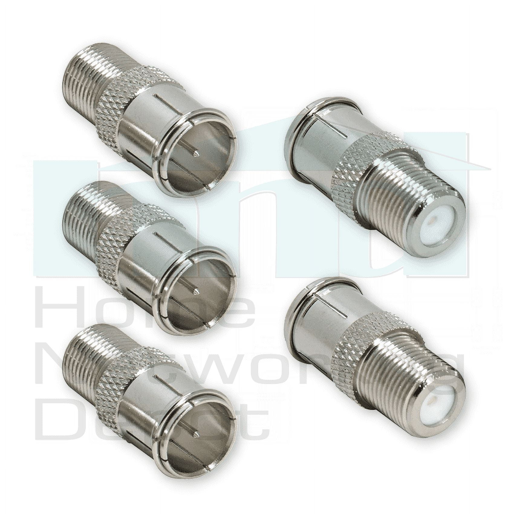 PREMISA™ PUSH-ON ADAPTER FEMALE F THREADED TO MALE F PUSH-ON CONNECTOR ...