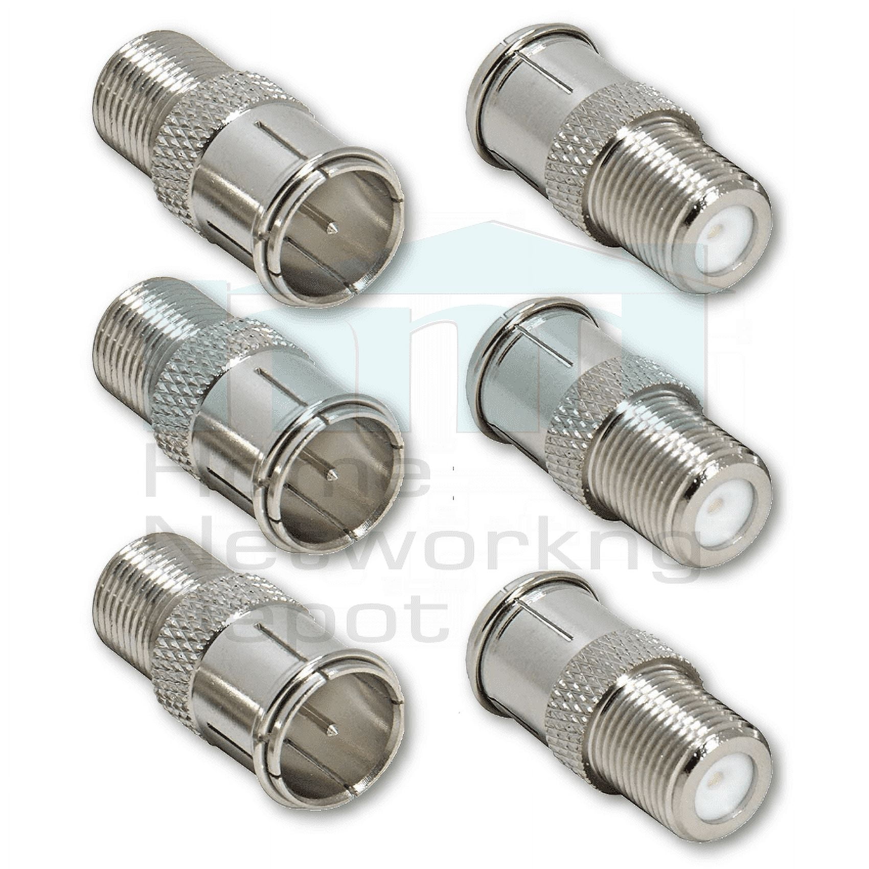 Premisa Electrical Push-On Adapter Female F Threaded to Male F ...