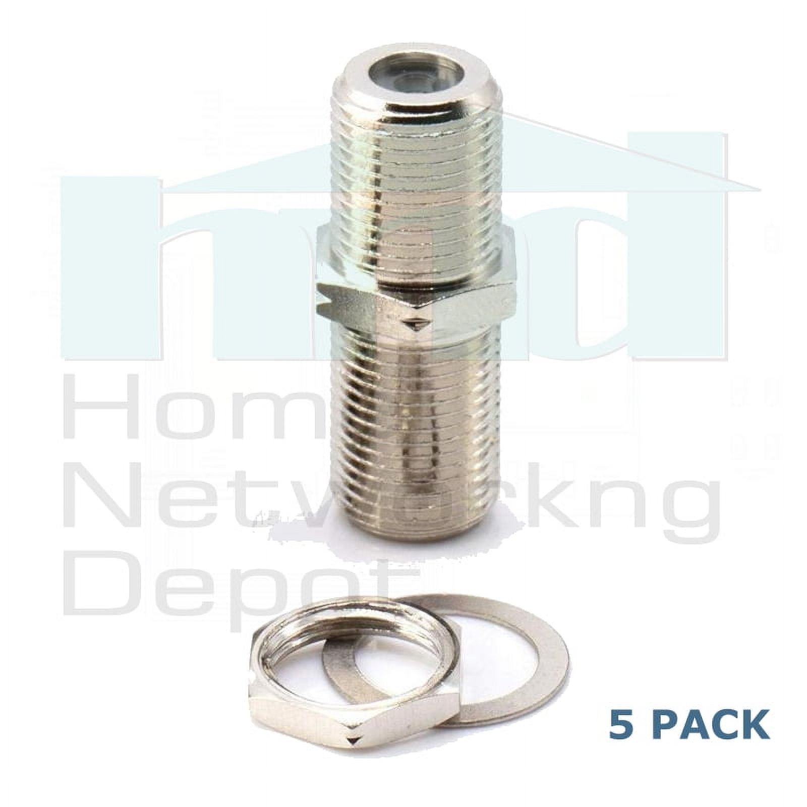 PREMISA™ SPLICE F-81 WALL PLATE BARREL ADAPTER W/ BACK NUT & WASHER (05 ...