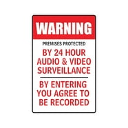 1pcs Home CCTV Video Surveillance Security Camera Alarm Sticker Signs ...