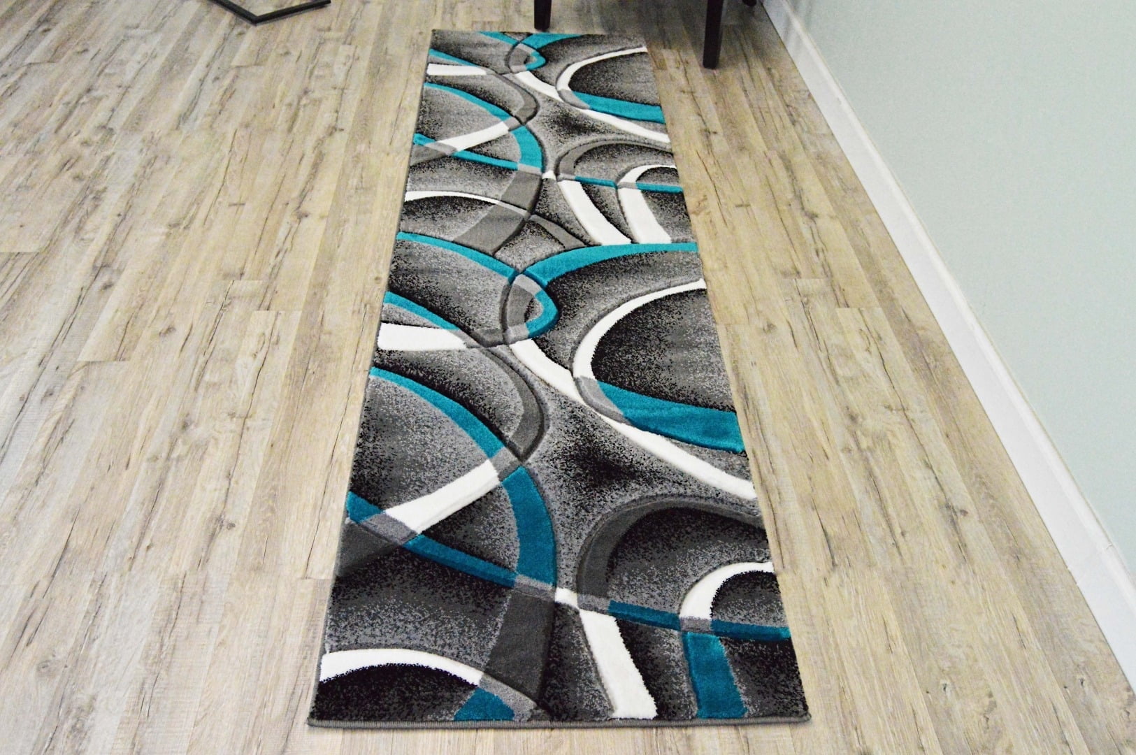 PREMIUM 3D Effect Hand Carved Thick Modern Contemporary Abstract Area ...