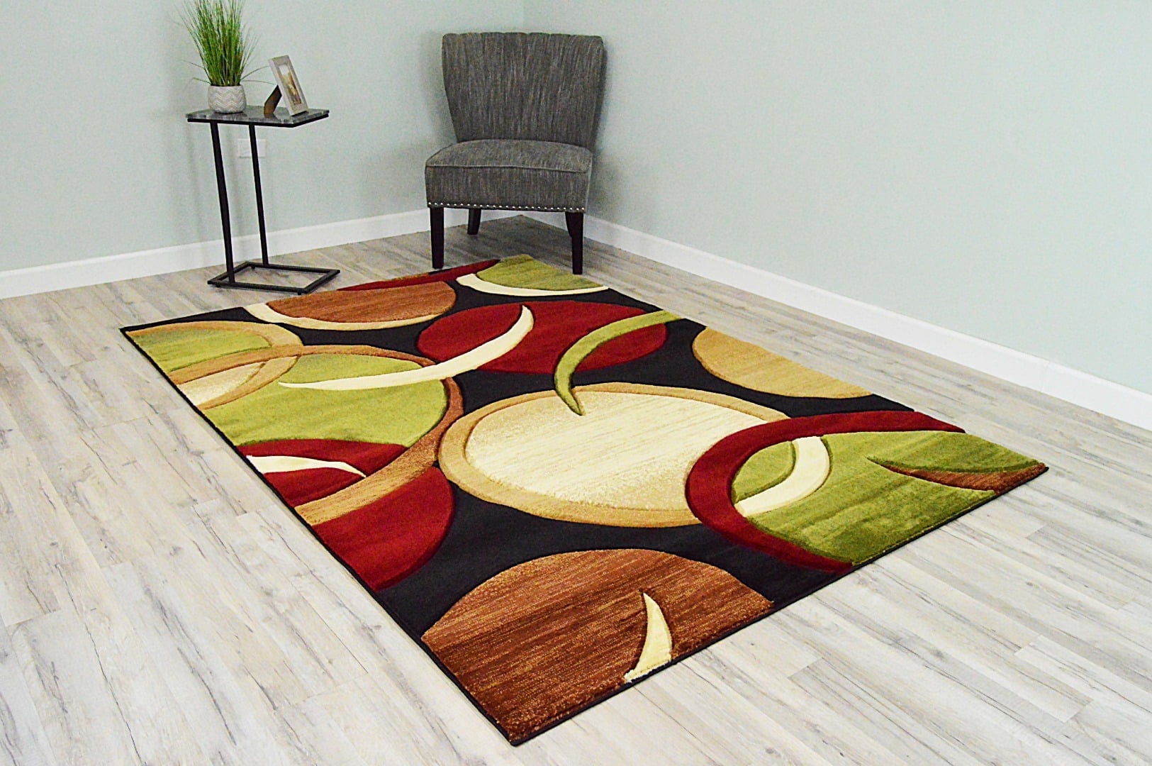 PREMIUM 3D Effect Hand Carved Thick Modern Contemporary Abstract Area ...