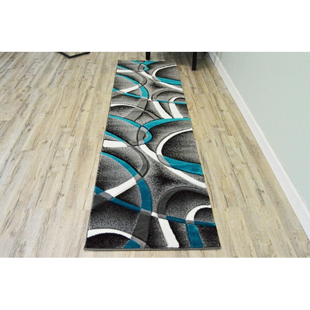Premium Modern Abstract 3D Hand Carved High Pile Area Rug, 2x7 2x8 ...