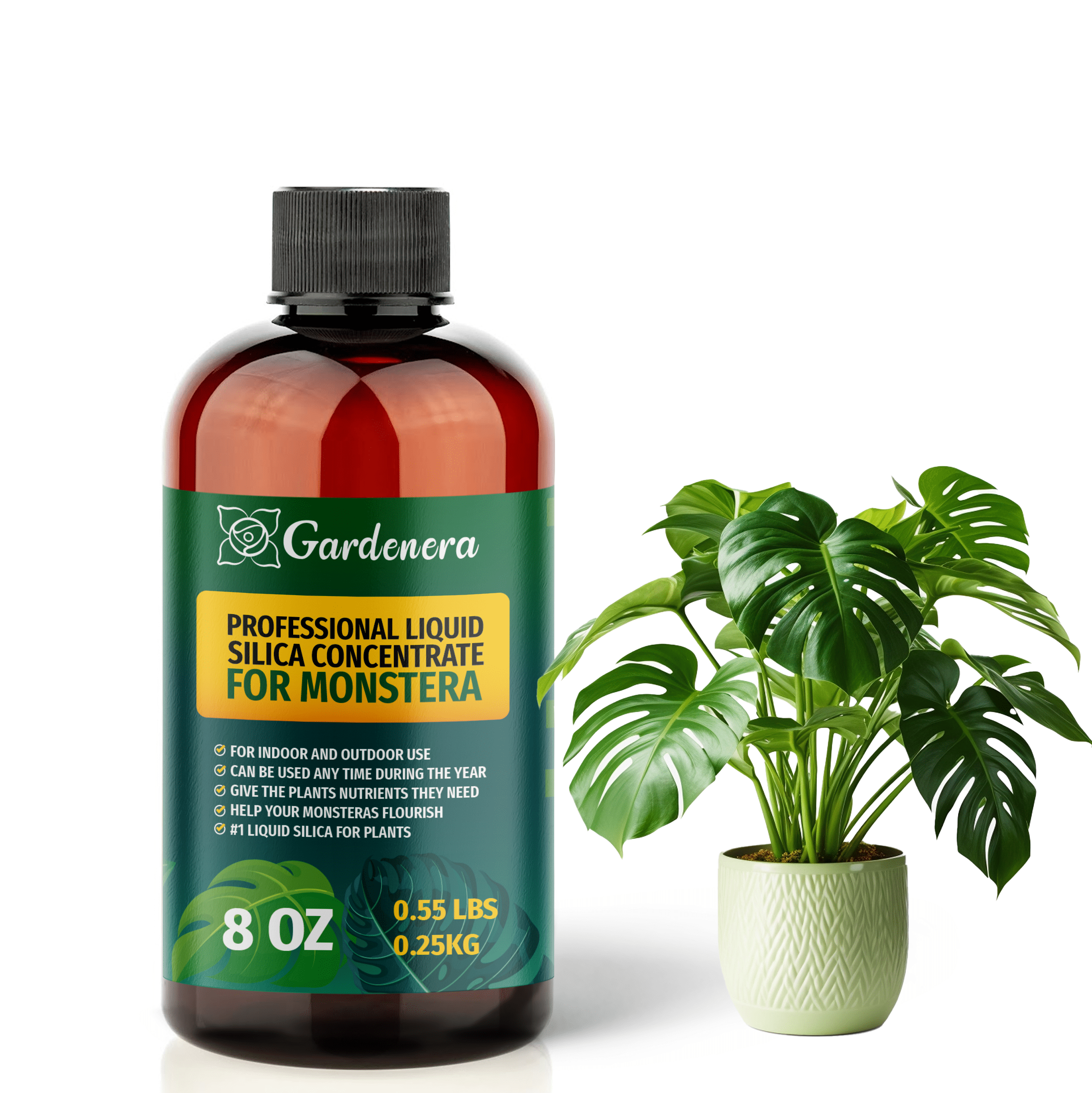 ⭐ PREMIUM Bioavailable Silica Fertilizer for Monstera – 8oz – Ideal for ...