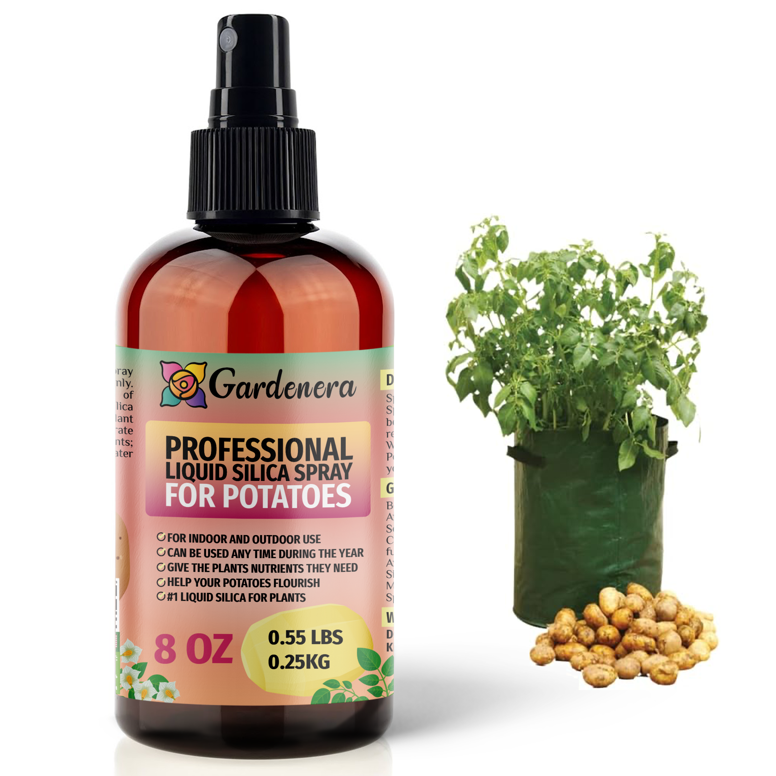 ⭐ PREMIUM Bioavailable Silica Fertilizer for Potatoes – 8oz – Ideal for ...