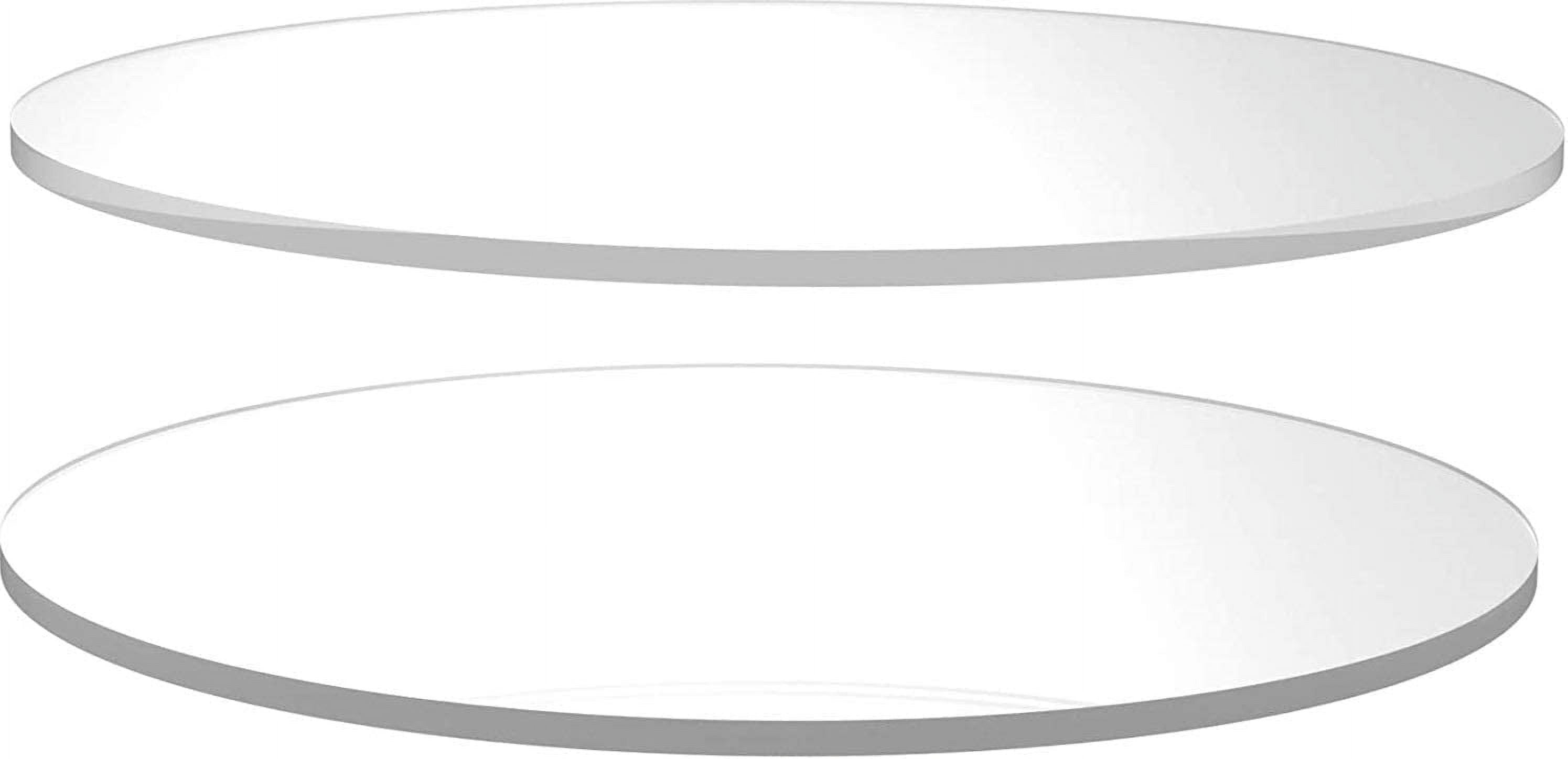 PREMIUM Buttercream Cake Discs 8.25" inch Clear Plastic Round (Set of 2 ...