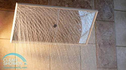 PREMIUM Large Shower Head by - Mirror Model, FIRM PRESSURE Square 18 ...