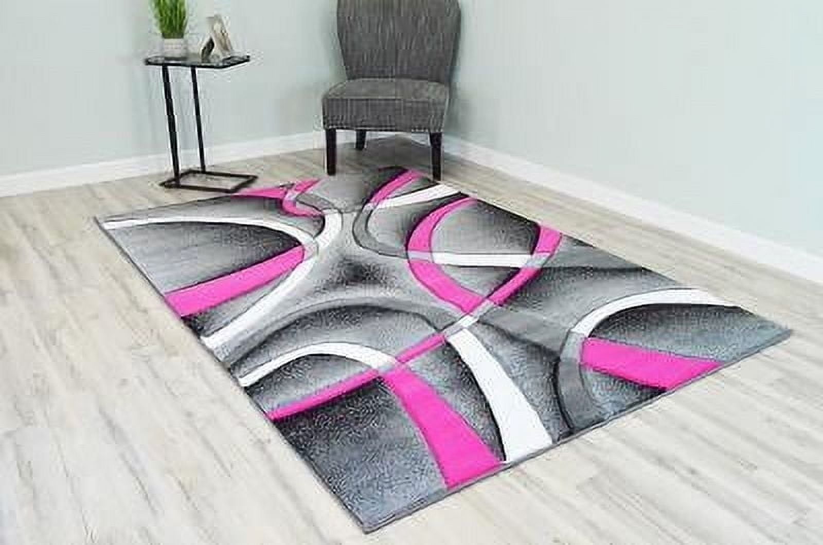 Premium Hand Carved Abstract Modern Rug Contemporary Colorful Thick ...