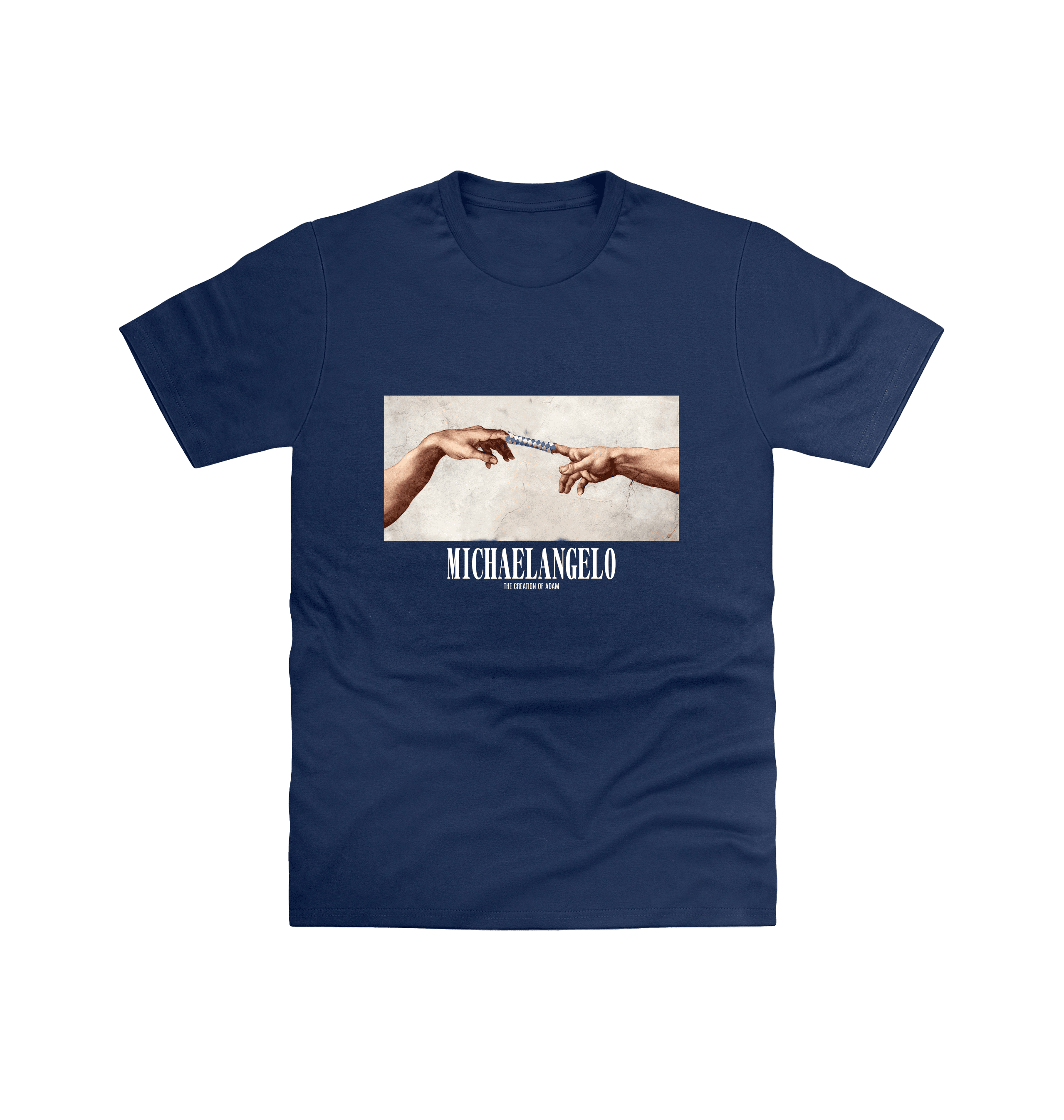 Officially Licensed APOH Creation of Adam Navy T-Shirt - Walmart.com