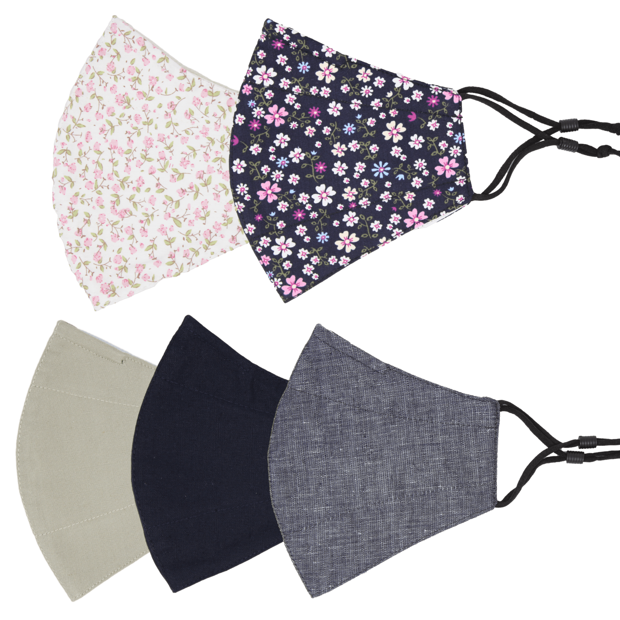 PREMIUM Reusable Cloth Face Mask Protect Comfy Washable Cover with Nose ...